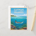 Vintage Travel Cayman Islands Underwater Nature Postcard | Zazzle