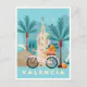 Vintage Travel city Valencia Spain Retro art Postcard | Zazzle