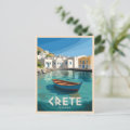 Vintage Travel Crete Greece Retro Scenic Postcard | Zazzle