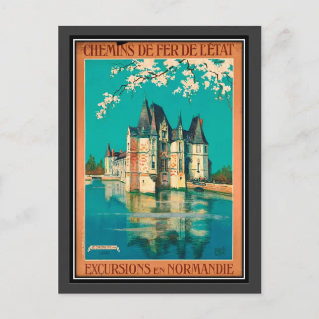 Vintage travel France, Normandy - Postcard | Zazzle