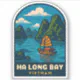 Vintage Travel Ha Long Bay Vietnam Retro Scenic Sticker | Zazzle