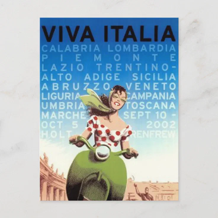 Vintage travel Italy - Postcard | Zazzle