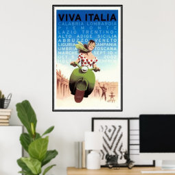 Vintage travel Italy - Poster | Zazzle