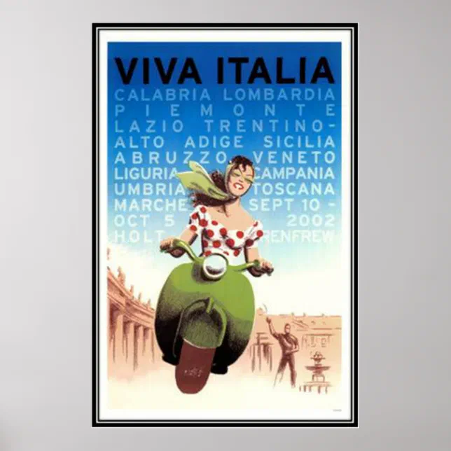 Vintage travel Italy - Poster | Zazzle