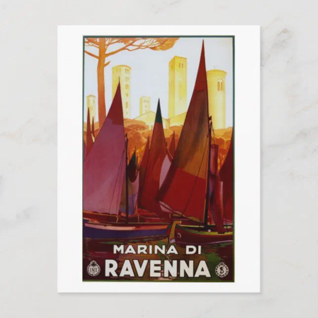 Vintage travel Italy, Ravenna - Postcard | Zazzle