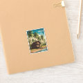 Vintage Travel Kerala India Retro Scenic Sticker | Zazzle