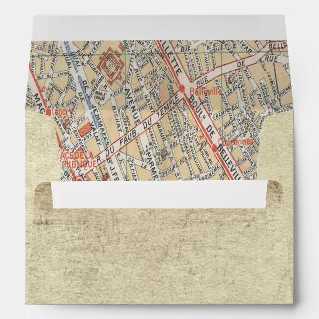 Vintage Travel Map Envelopes | Zazzle