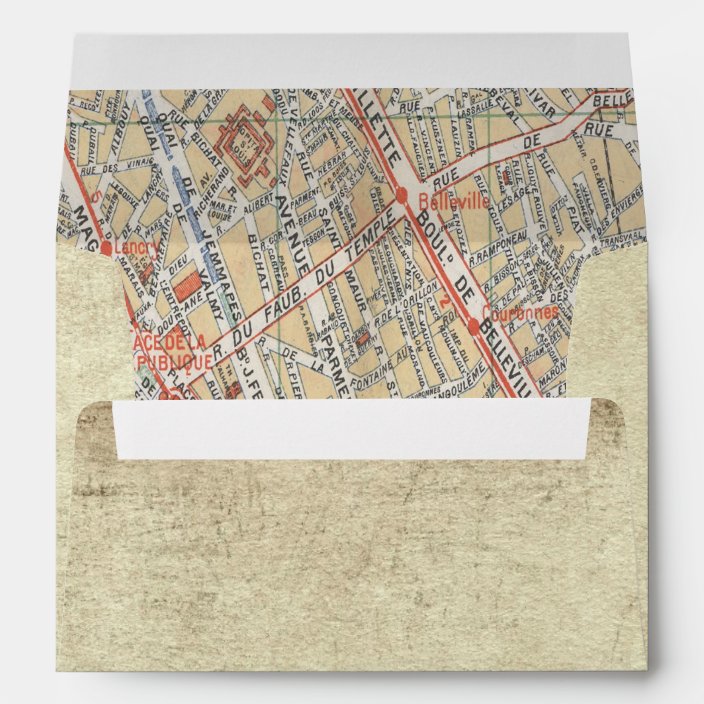Vintage Travel Map Envelopes | Zazzle.com