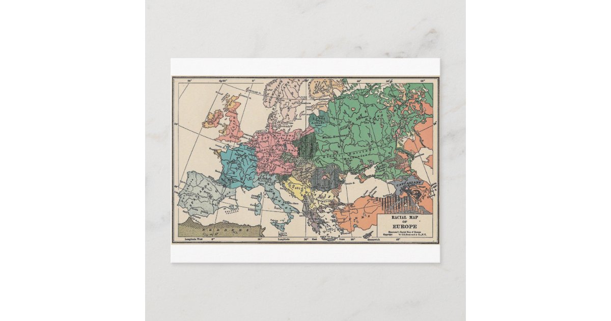 Vintage Travel Map Postcard | Zazzle