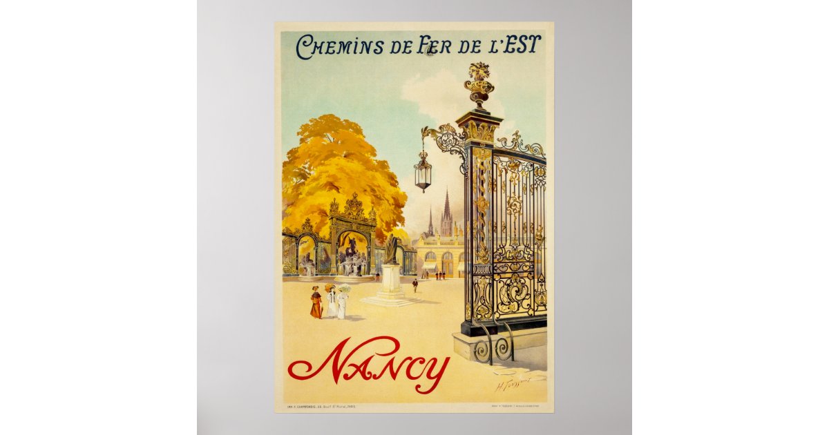 Vintage Travel - Nancy - France Poster | Zazzle