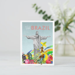 Vintage Travel Postcard | Brazil | Zazzle