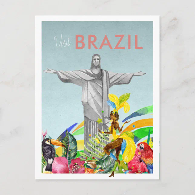 Vintage Travel Postcard | Brazil | Zazzle