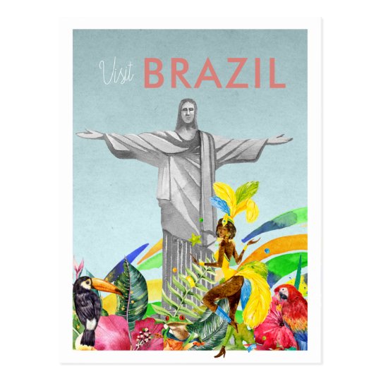 Vintage Travel Postcard | Brazil | Zazzle.com