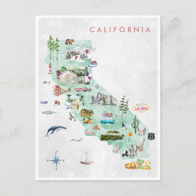 Vintage Travel Postcard | California | Zazzle