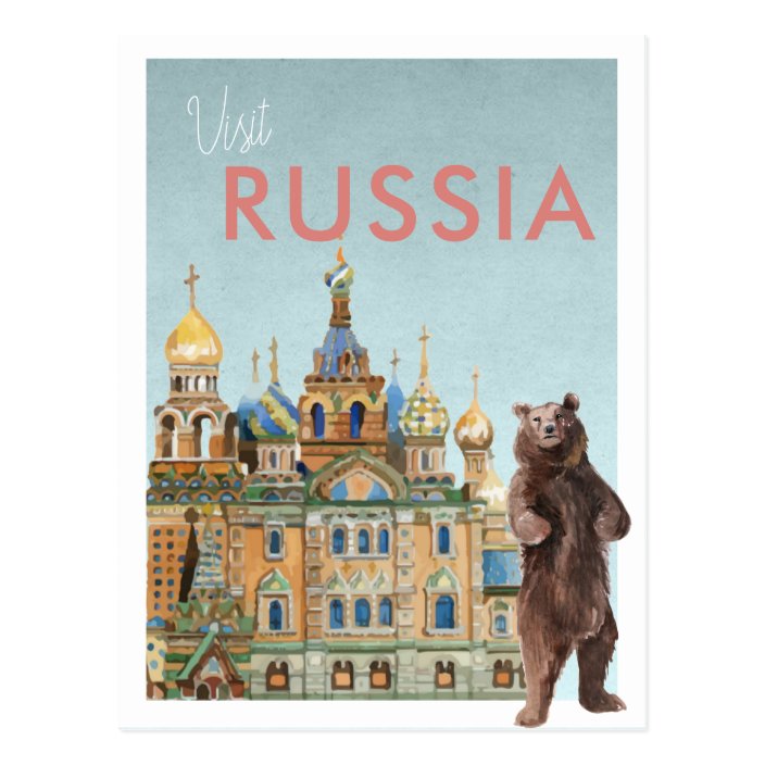 Vintage Travel Postcard | Russia | Zazzle.com