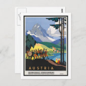 Vintage Travel Poster,Austria Postcard | Zazzle