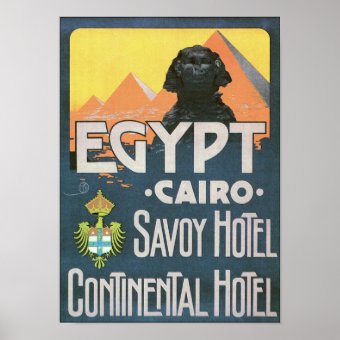 Vintage Travel Poster - Cairo Egypt | Zazzle