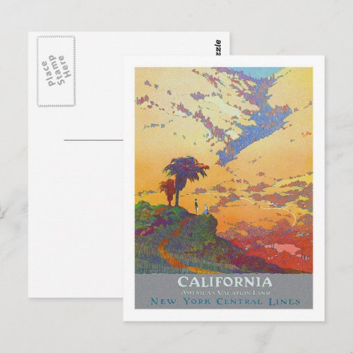Vintage Travel Poster,California Postcard | Zazzle