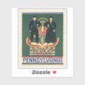 Vintage Travel Poster For Lancaster County, Pa Sticker | Zazzle