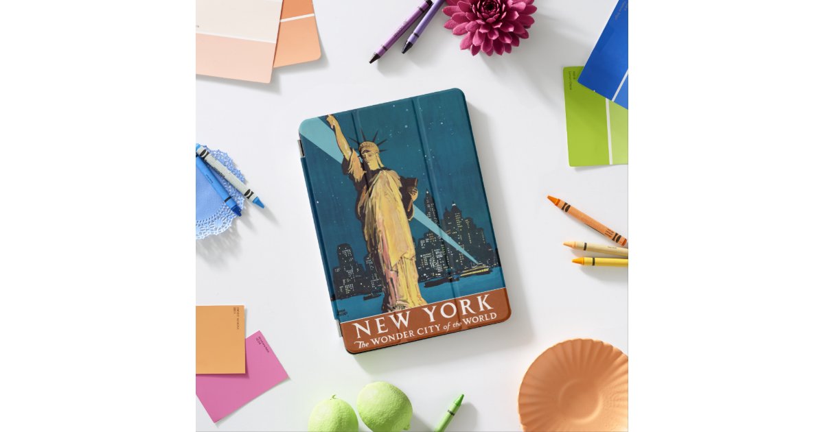 Vintage Travel Poster For New York iPad Air Cover | Zazzle