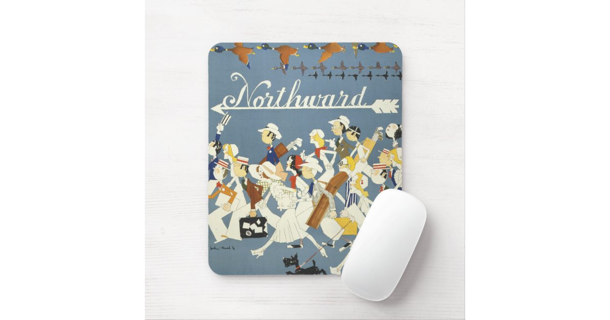 Vintage Travel Poster For The New Haven R.R. Mouse Pad | Zazzle