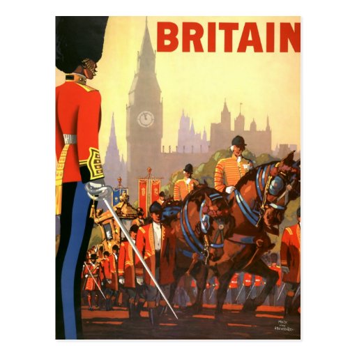 Vintage Travel, Great Britain England, Royal Guard Postcard | Zazzle