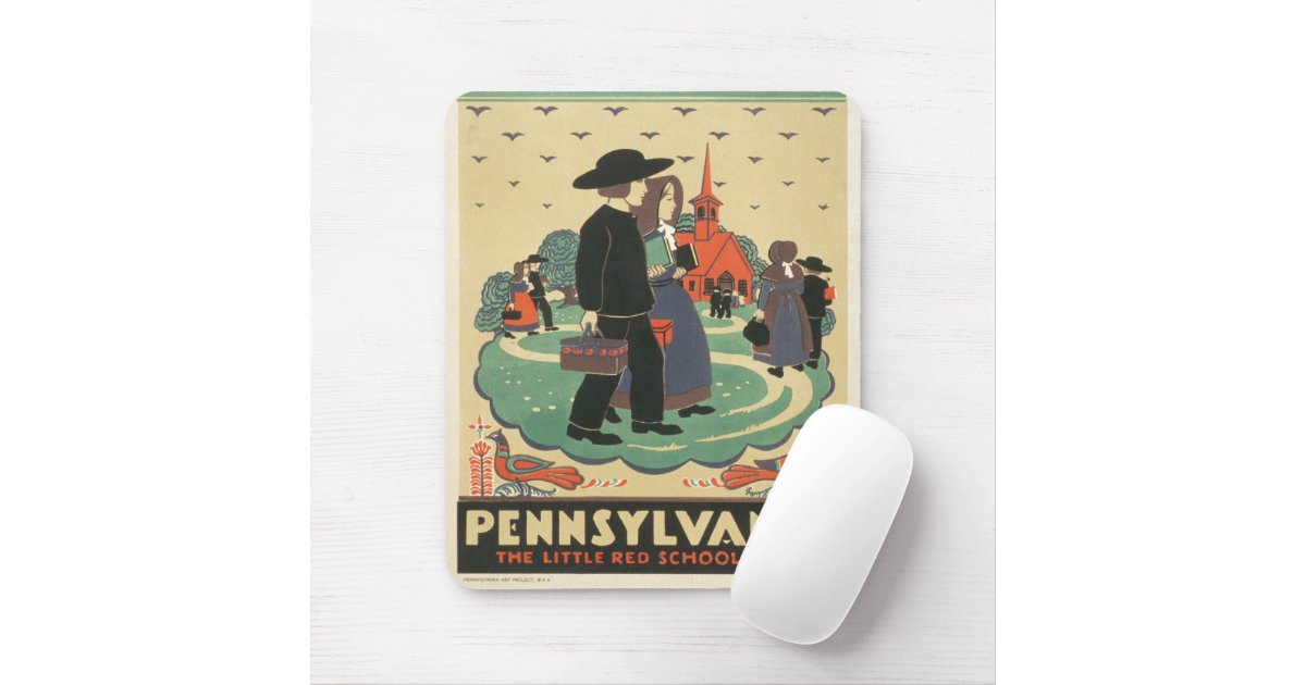 Vintage Travel Poster Promoting Pennsylvania Mouse Pad | Zazzle