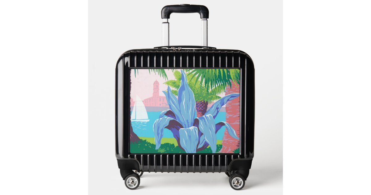 Vintage Travel Poster Promoting Puerto Rico 2 Luggage | Zazzle
