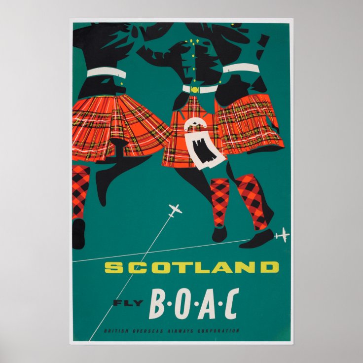Vintage Travel Poster - Scotland | Zazzle
