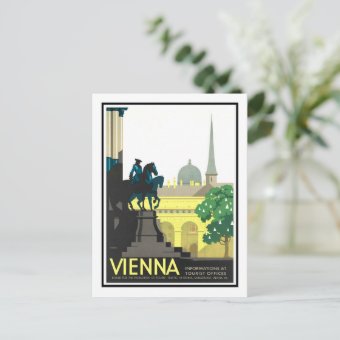 Vintage Travel Poster,Vienna Postcard | Zazzle