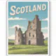 Vintage Travel Scotland Highlands Retro Scenic Sticker | Zazzle