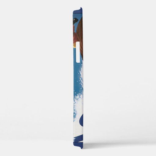 Vintage Travel, Sports Skier Skiing in Winter Snow Case-Mate iPhone ...