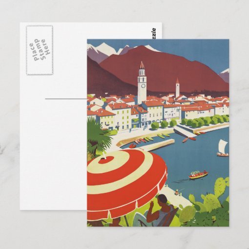 Vintage Travel Switzerland Postcard | Zazzle