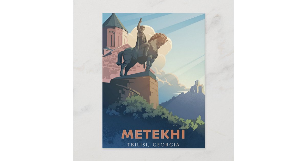vintage travel Tbilisi Georgia Buildings Cityscape Postcard | Zazzle