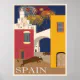 Vintage Travel To Spain Ad Poster | Zazzle