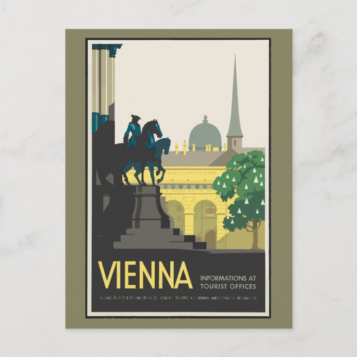 Vintage Travel Vienna Postcard | Zazzle