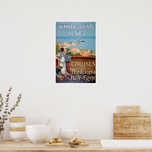 Vintage travel,White Star Line Poster | Zazzle