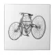 Vintage Tricycle - Three wheel bicycle Tile | Zazzle