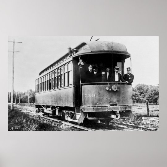 Vintage Trolley Car Poster | Zazzle.com