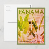 Vintage Tropical Panama Travel Postcard | Zazzle