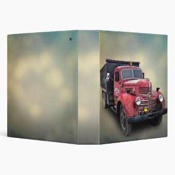 VINTAGE TRUCK BINDER | Zazzle