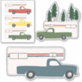 Vintage Truck Campers Motorhome RV Camping RVing Sticker | Zazzle