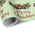 Vintage Truck Your Christmas Tree Farm Wrapping Paper | Zazzle