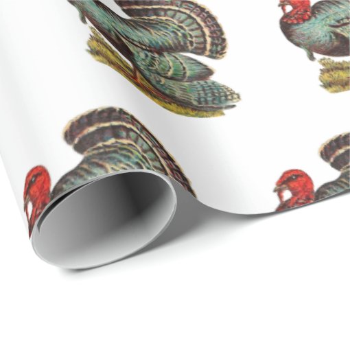 Vintage Turkey Wrapping Paper | Zazzle