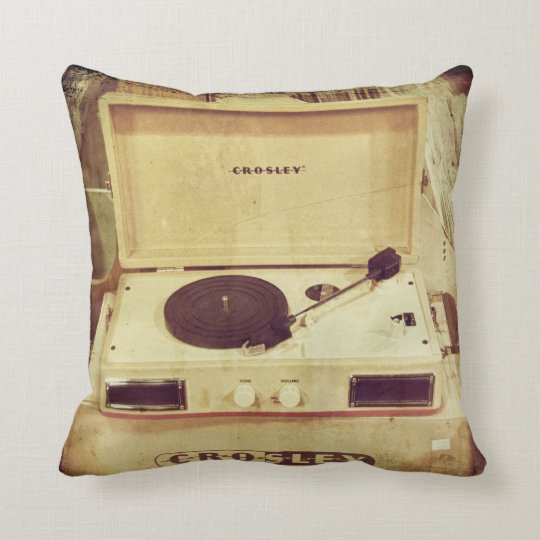 Vintage Turntable Pillow | Zazzle.com