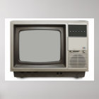 Classic Television Set Graphic Poster | Zazzle.com