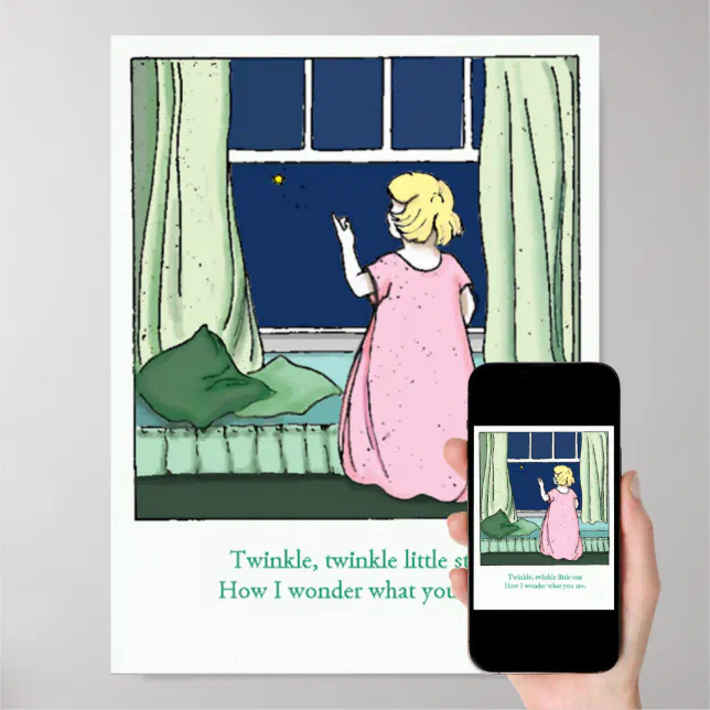 Vintage Twinkle, Twinkle, Little Star Poster | Zazzle