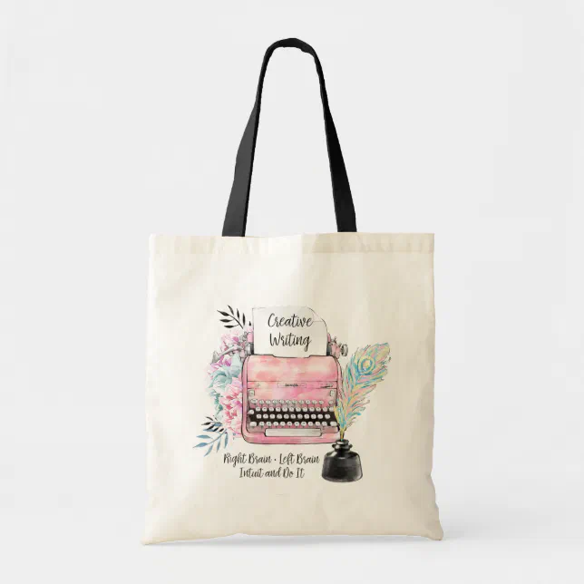 Vintage Typewriter Creative Writing Tote Bag | Zazzle
