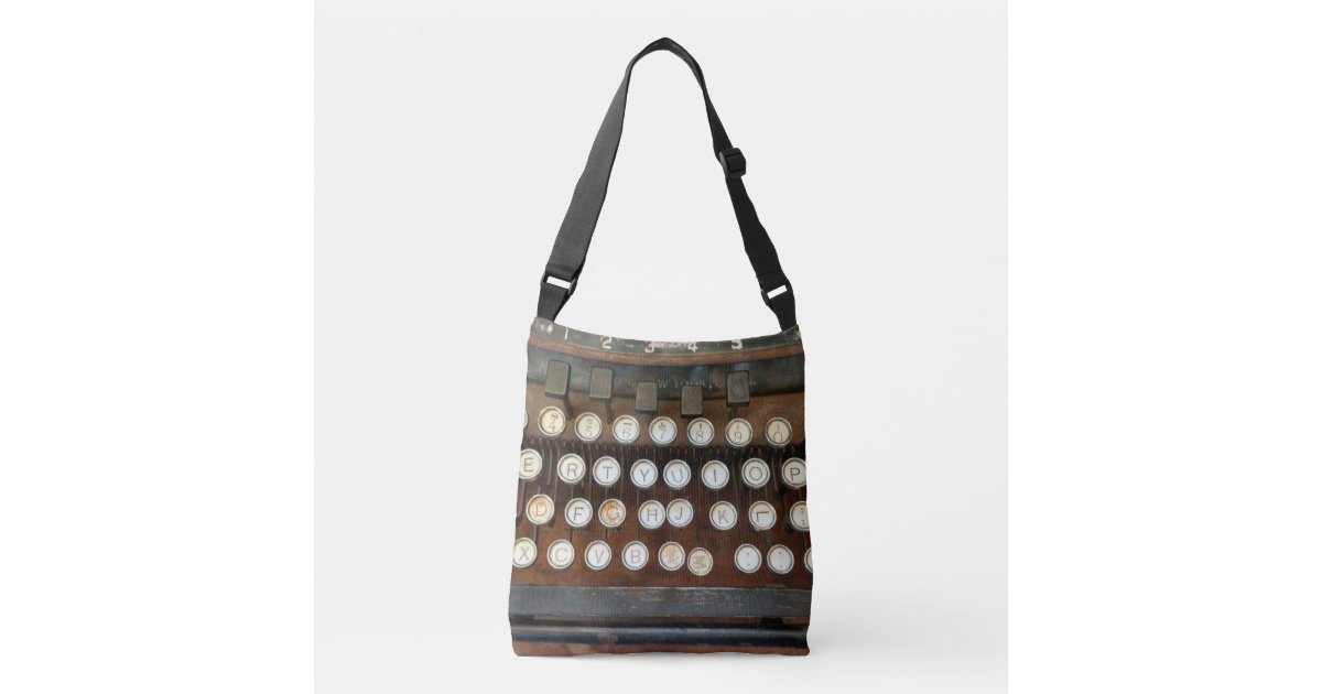 Vintage Typewriter Crossbody Bag | Zazzle