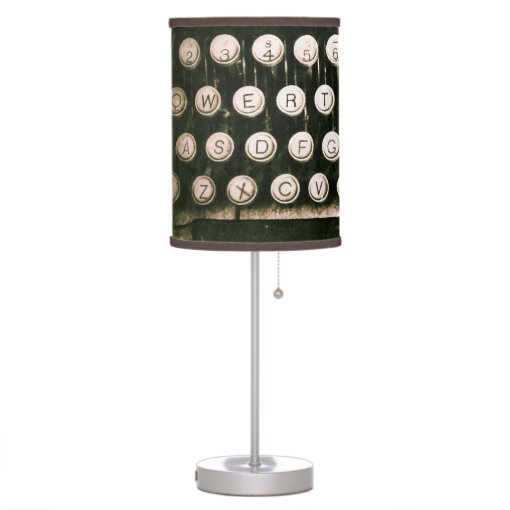 Vintage Typewriter Keyboard Pattern Lamp | Zazzle